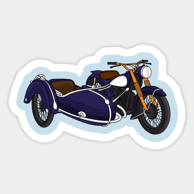 Sidecar purple motorcycle illustration - Sidecar Purple Motorcycle ...