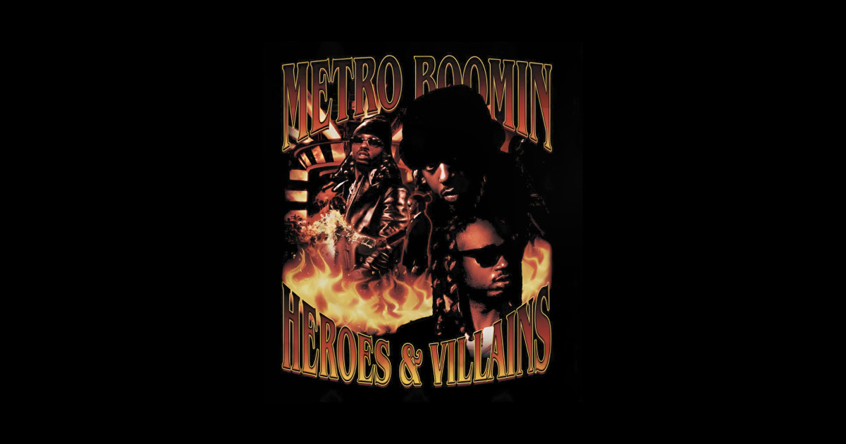 Metro Boomin Heroes Villains - Metro Boomin - Sticker | TeePublic