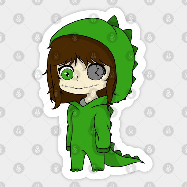 clockwork dinosaur chibi - Creepypasta - Sticker | TeePublic