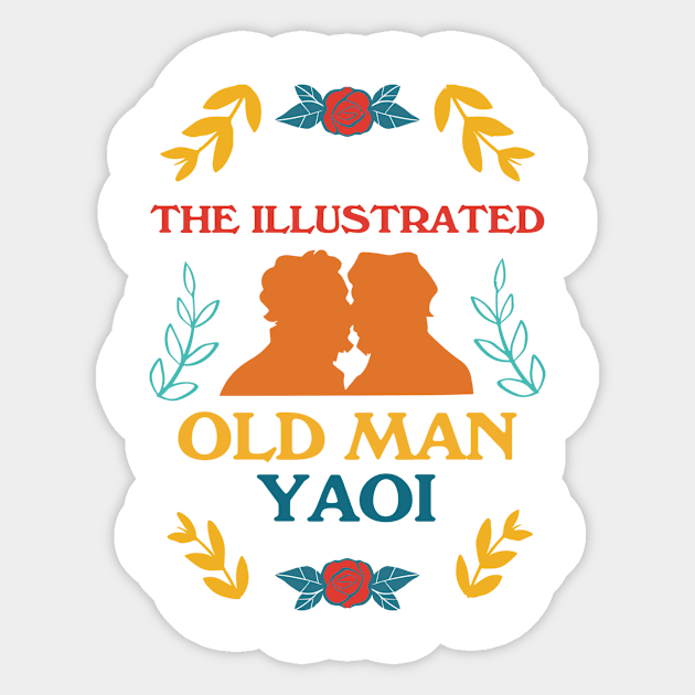 The Illustrated Old Man Yaoi - Old Man - Sticker | TeePublic