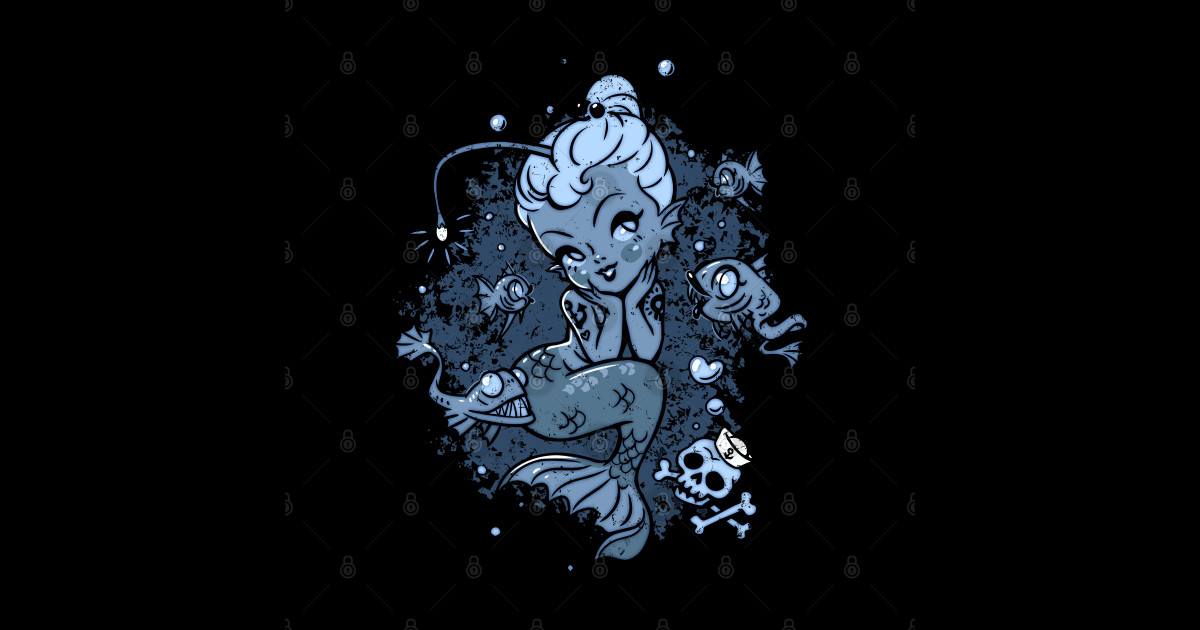 Abyss the Deep Sea Mermaid - Mermaid - Magnet | TeePublic