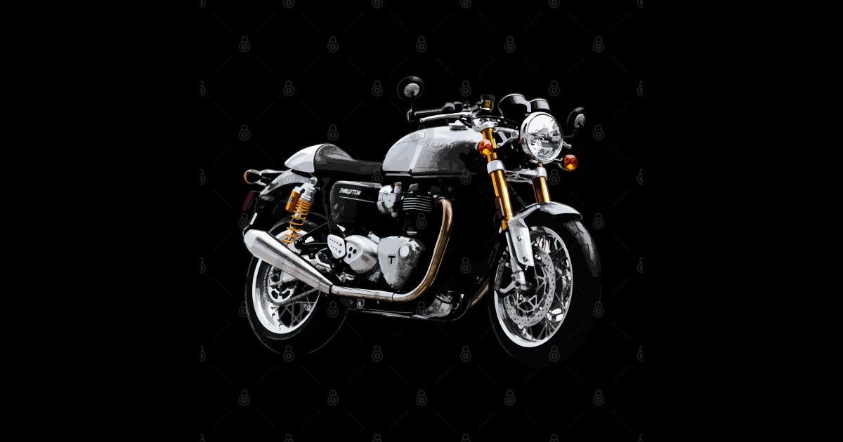 Thruxton 1200 Bike Illustration - Triumph - Sticker | TeePublic