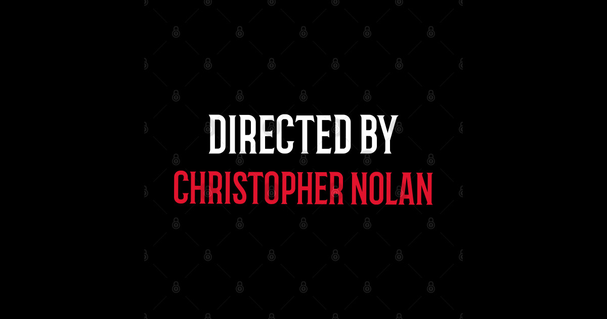 Directed By Christopher Nolan - Christopher Nolan - Sticker | TeePublic