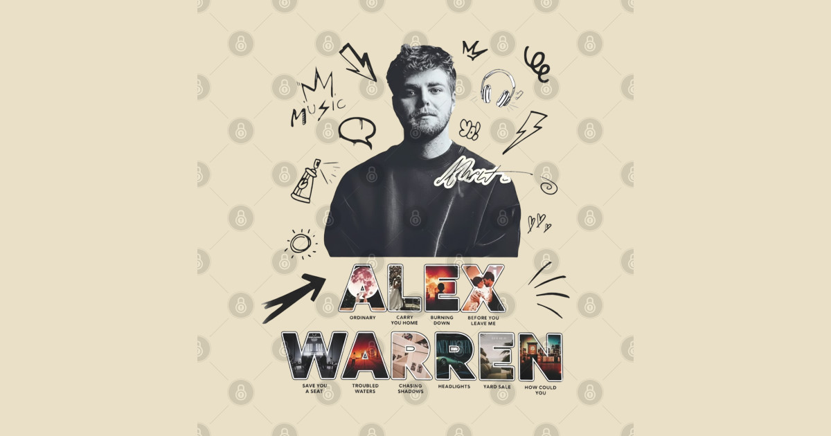 Retro Alex Warren Singer Concert Music Tour 2026 - Alex Warren - Hoodie ...