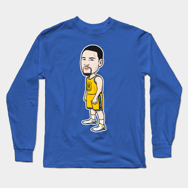 Klay Thompson Cartoon Style - Klay Thompson - Long Sleeve T-Shirt ...
