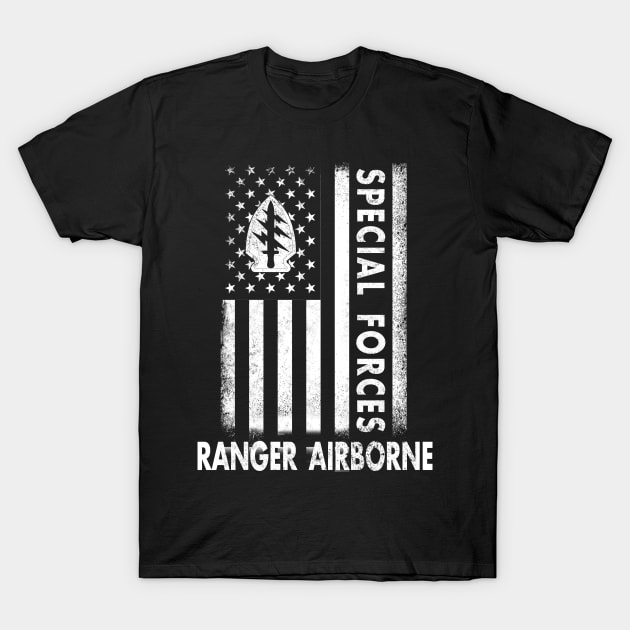 US Army - Special Forces Ranger Airborne - Special Forces - T-Shirt ...