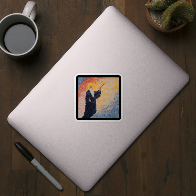 Moses | Post-impressionist painting style - Moses - Sticker | TeePublic