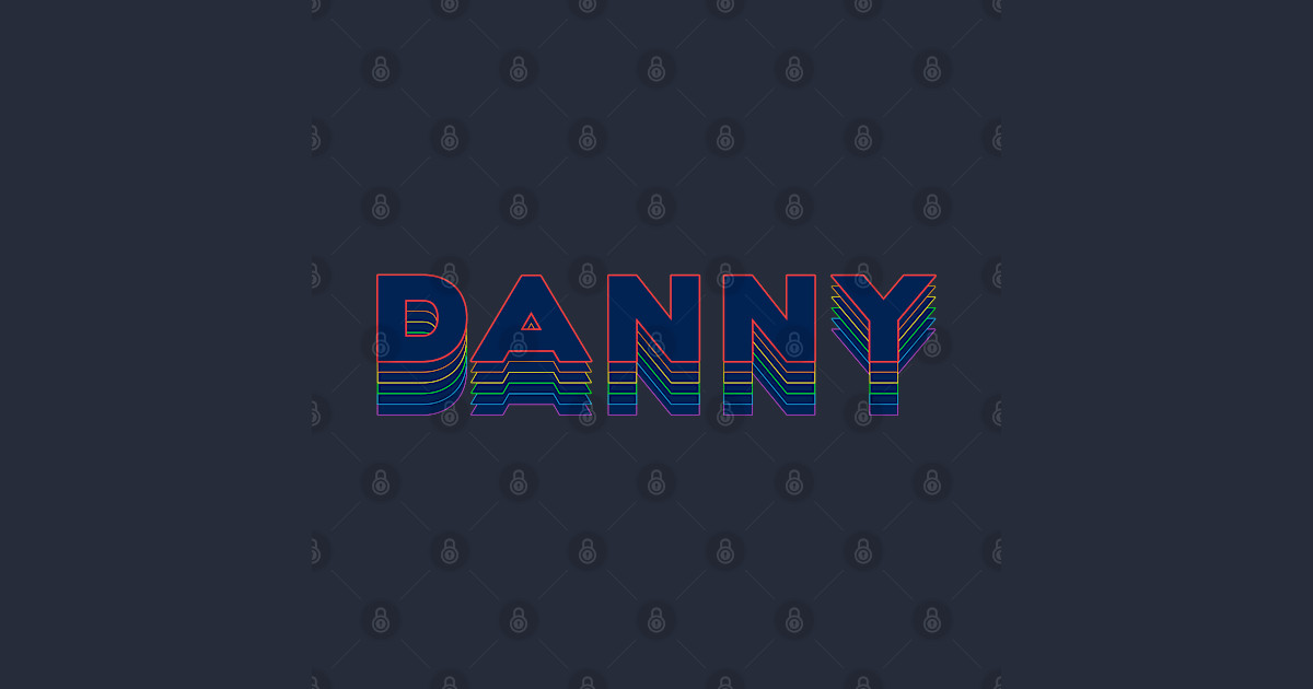 Danny Rainbow Pattern - Danny - T-Shirt | TeePublic