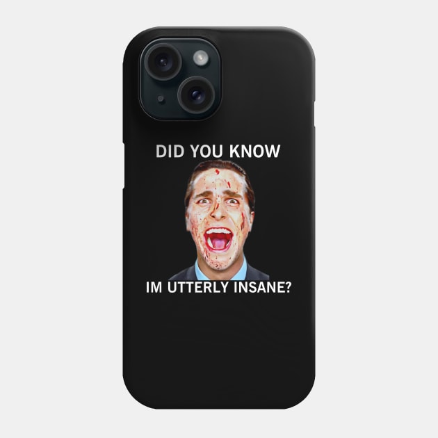 Bateman Quote - Patrick Bateman - Phone Case | TeePublic