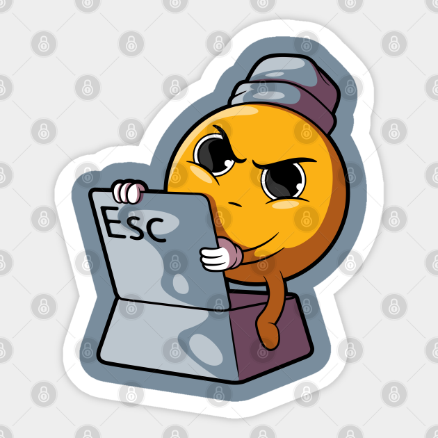 Escaping Emoji! - Emoji - Sticker | TeePublic