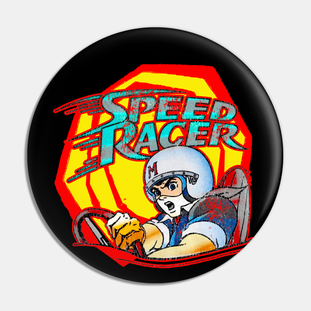 Vintage Go Speed Racer Go Go!!! 80s - Speed Racer - Pin | TeePublic