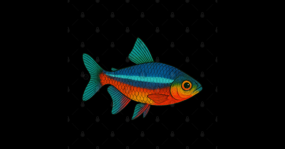 Neon Tetra Fish Japanese Style - Amazon Fish - Cardinal Tetra - Neon ...