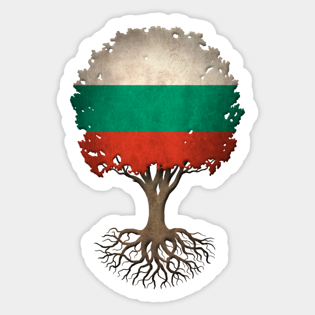 Tree of Life with Bulgarian Flag - Bulgarian - Sticker | TeePublic