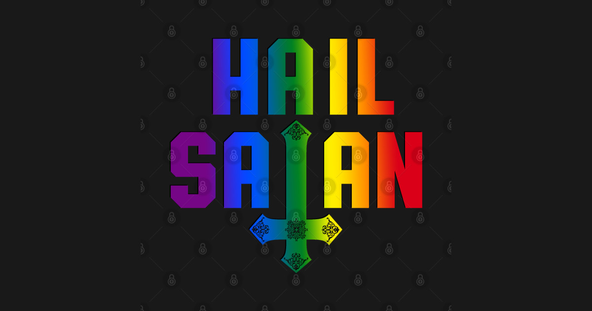 Hail Satan | Satanic Pride Rainbow LGBTQ - Hail Satan - T-Shirt | TeePublic