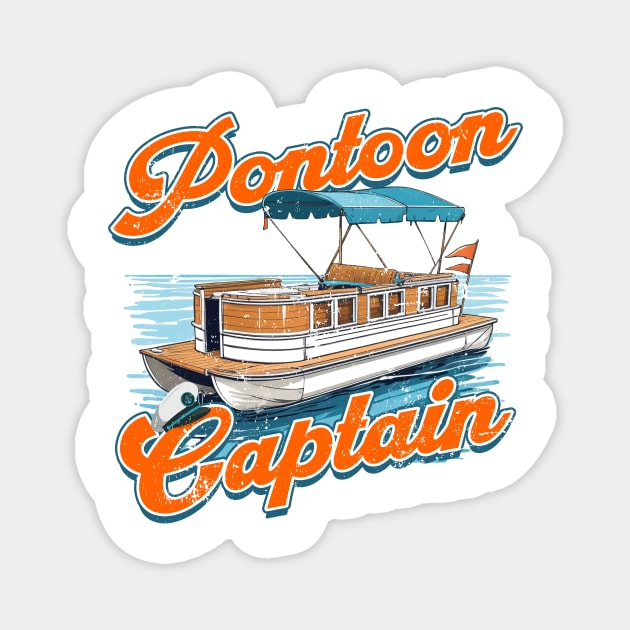 Pontoon Captain Funny Pontoon Boat Summer Vacation - Pontoon Captain ...