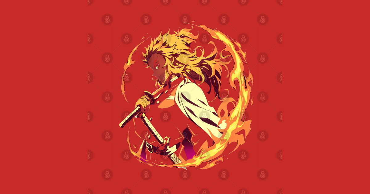 rengoku kyojuro - Rengoku Kyojuro - T-Shirt | TeePublic