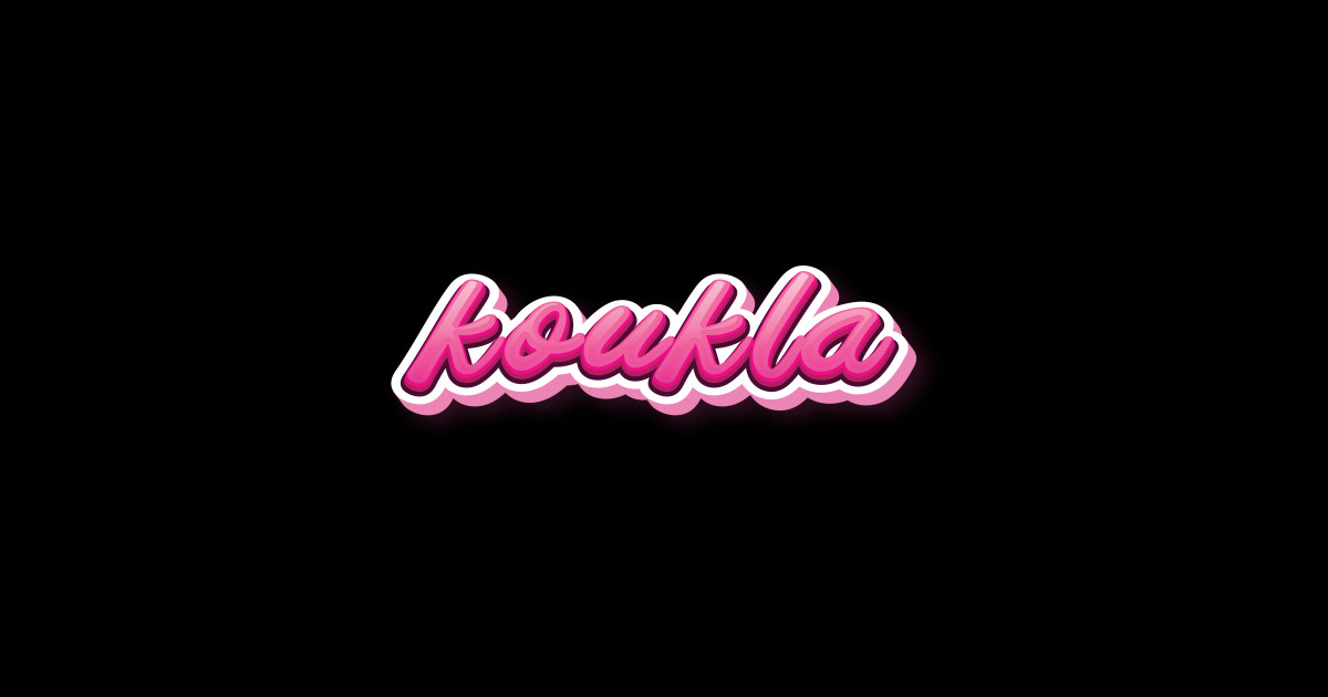 Koukla Greek Pink - Koukla Greek Pink - Posters and Art Prints | TeePublic