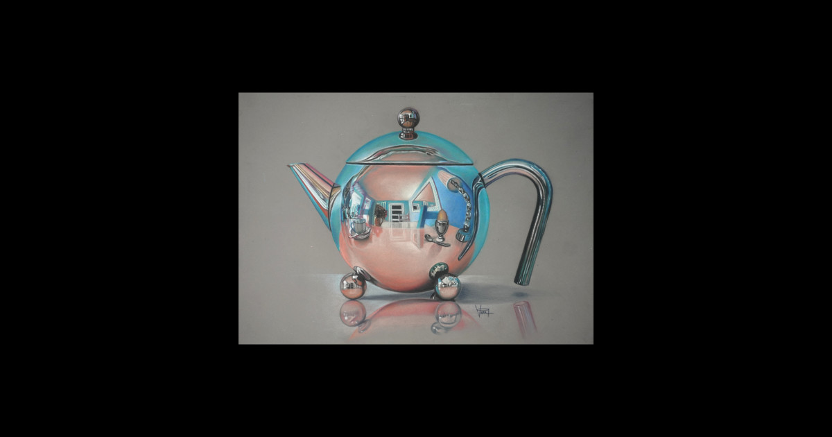 Antique Teapot - Drawings - Sticker | TeePublic