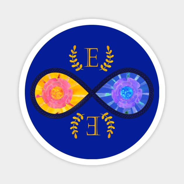 Infinity Symbol - Letter E - Infinity Symbol - Magnet | TeePublic