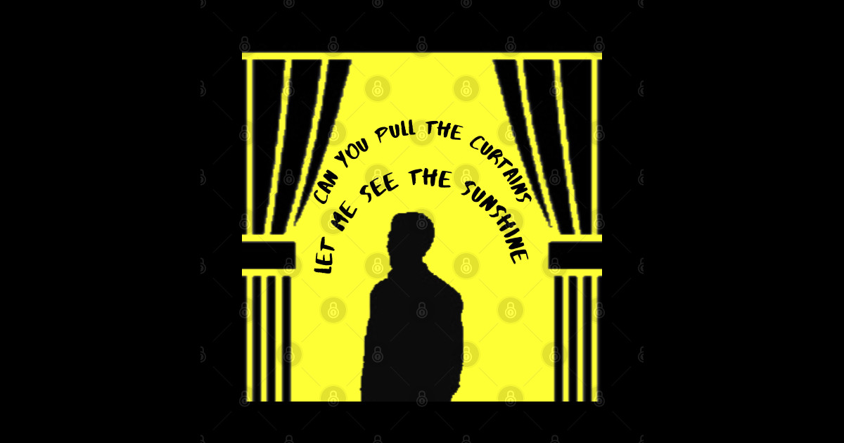 Curtains - Curtain - Sticker | TeePublic