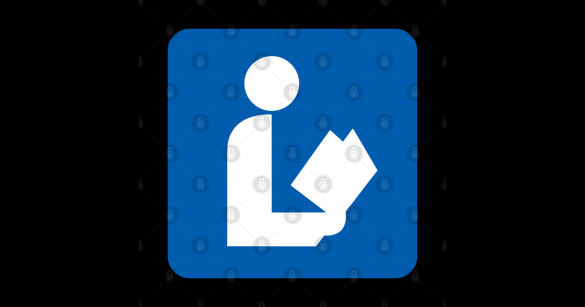 National Library Symbol - National Library Symbol - Sticker | TeePublic