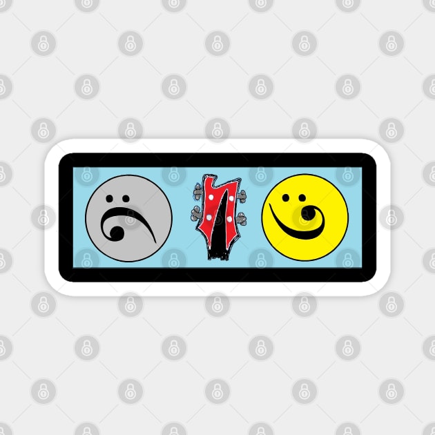 Bass Guitar Clef smiley and sad By LowEndGraphics - Bass Guitar ...