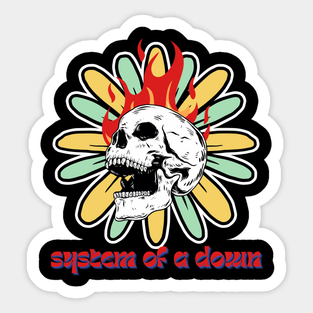 soad x sunflower - System Of A Down - Sticker | TeePublic