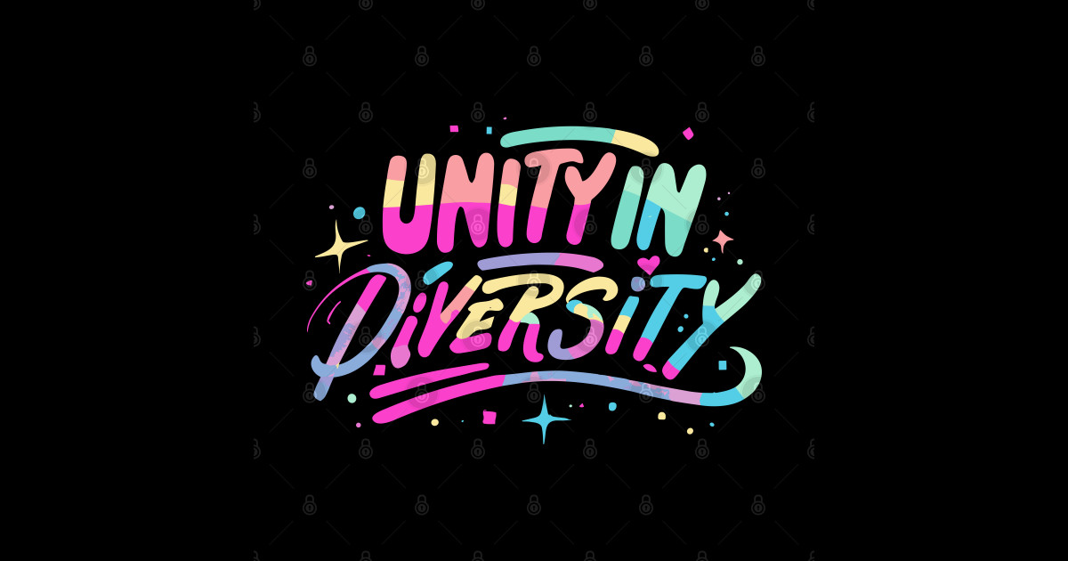 Unity in Diversity - Unity In Diversity - Sticker | TeePublic