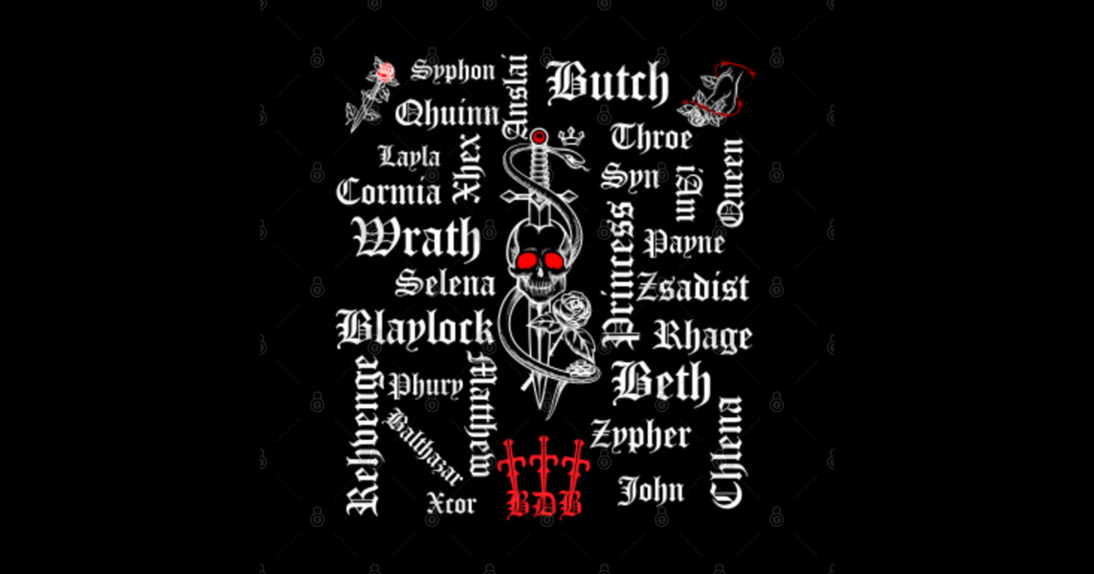 BDB Characters Collection - J R Ward - T-Shirt | TeePublic