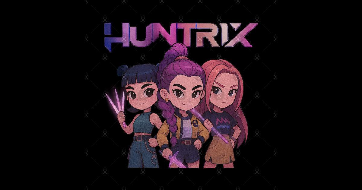 Huntrix Kpop Demon Hunters Cartoon M4792 - Kpop Demon Hunters ...
