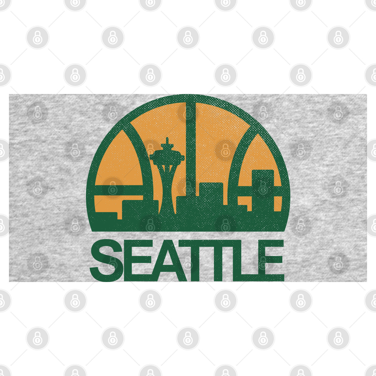 Iconic Seattle Supersonics Skyline - Seattle - T-Shirt | TeePublic