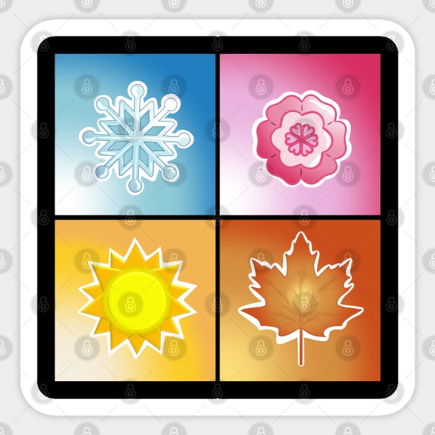Four Seasons T-shirt - Four Seasons - Sticker | TeePublic