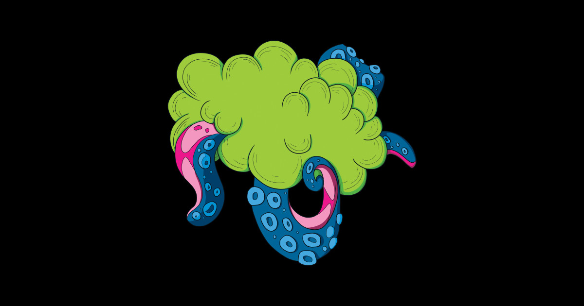 Cthulhu Farts? - Octopus - Sticker | TeePublic