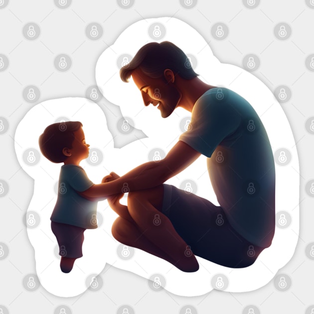 Father and son - Father - Sticker | TeePublic