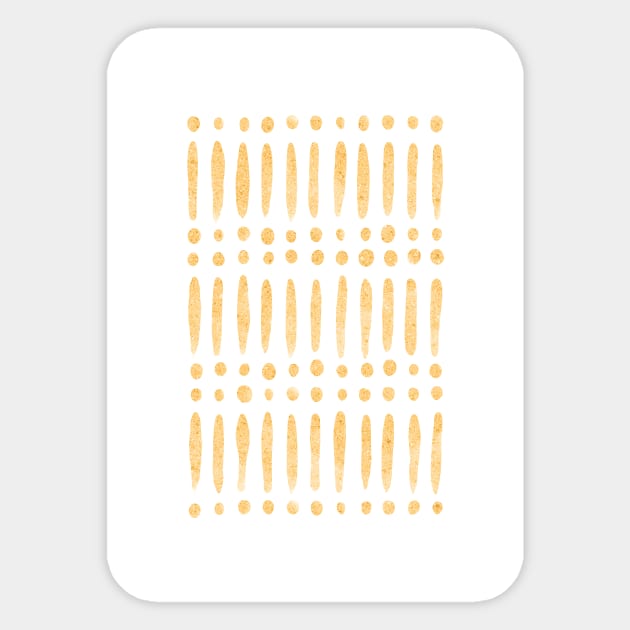 Yellow line pattern - Polkadot - Sticker | TeePublic