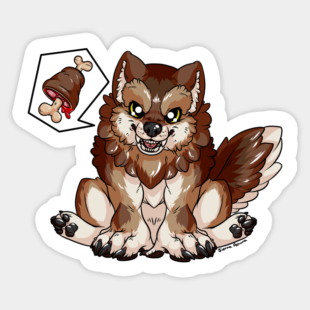 Werewolf Pup - Werewolf - Sticker | TeePublic