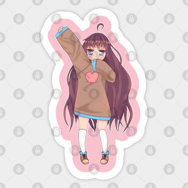 Anime Girl Yanna - Anime Girls - Sticker | TeePublic