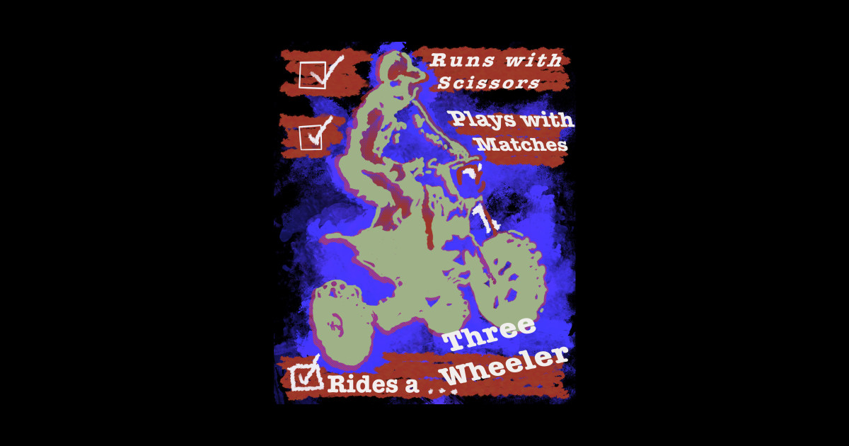 ATC three wheeler - Three Wheeler - Sticker | TeePublic