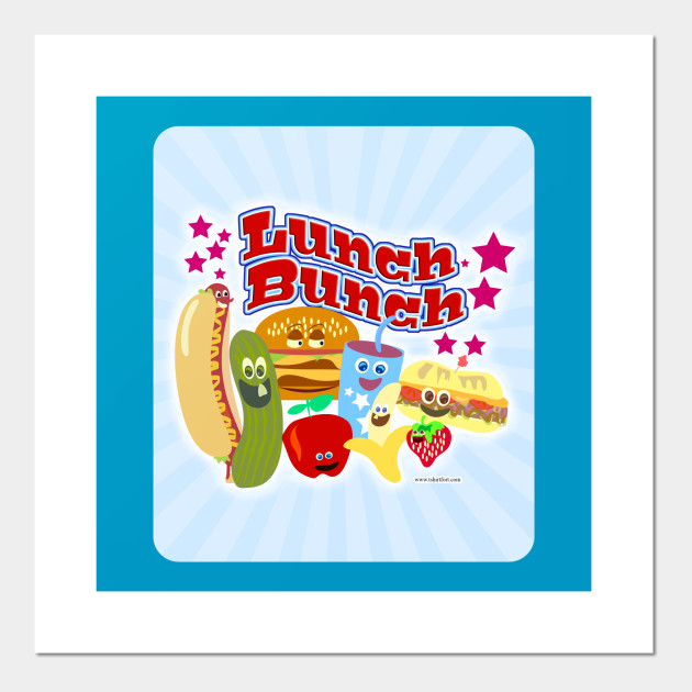 Lunch Bunch - Happy Food - Posters and Art Prints | TeePublic