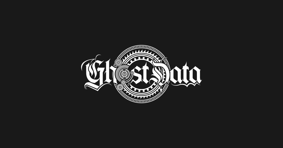 GHOST DATA Logo (White) - Ghostdata - T-Shirt | TeePublic