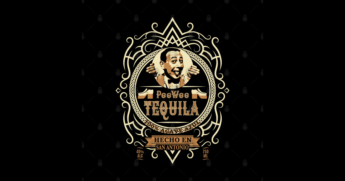 Pee Wee Herman Tequila Label - Pee Wees Big Adventure - Magnet | TeePublic