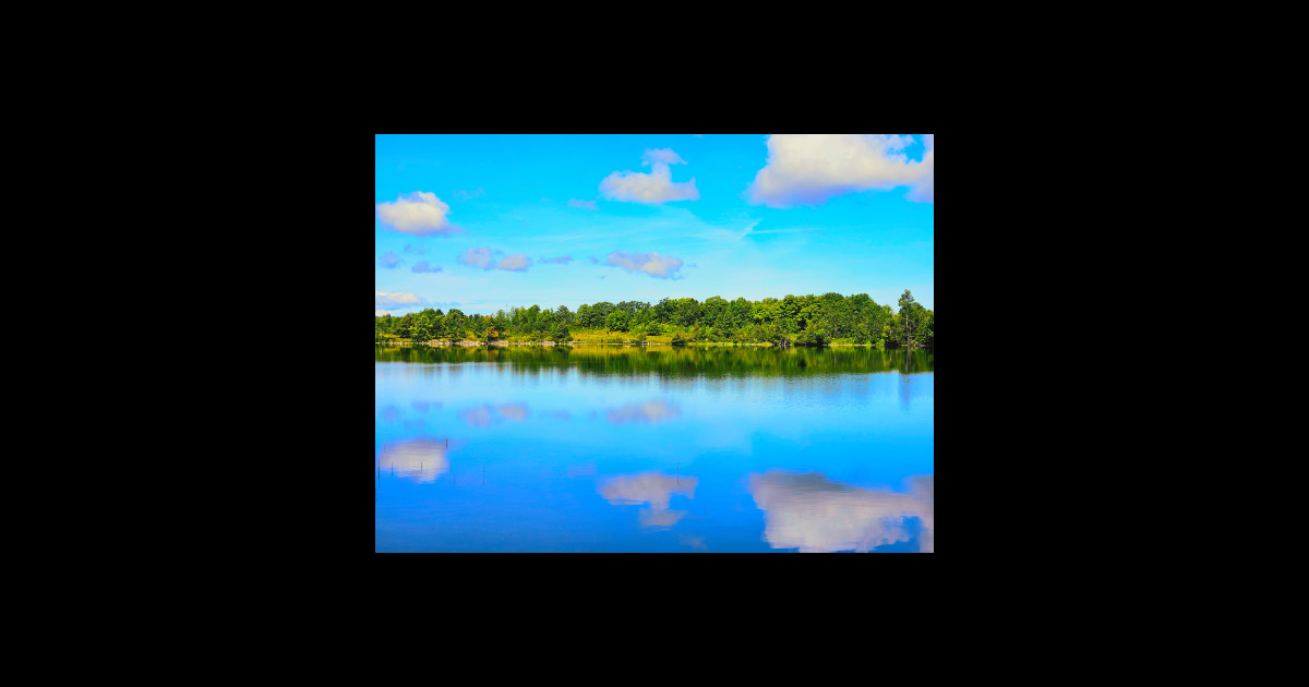 A Lake Like Glass - Lake - Sticker | TeePublic