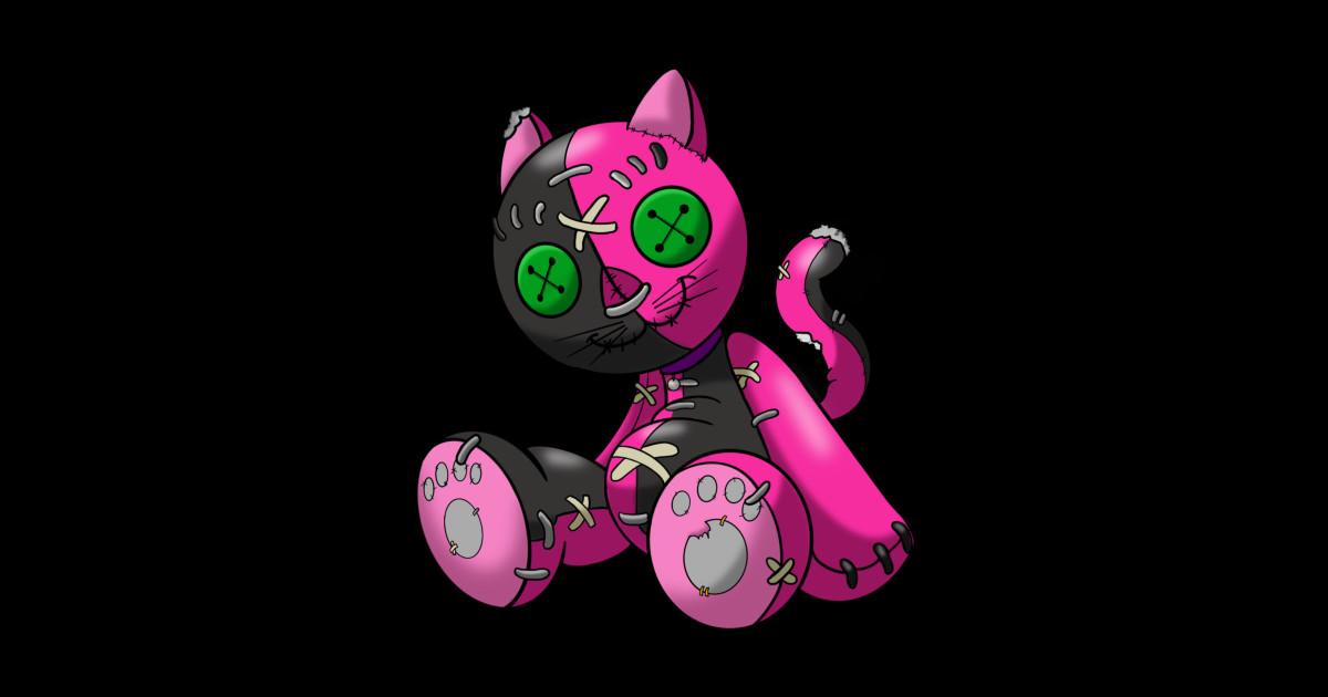 Voodoo Cat - Voodoo Doll - Magnet | TeePublic