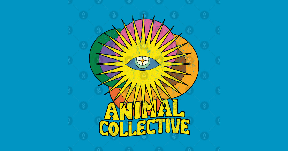 animal collective \/\/\ vintage look fan art design - Animal Collective ...