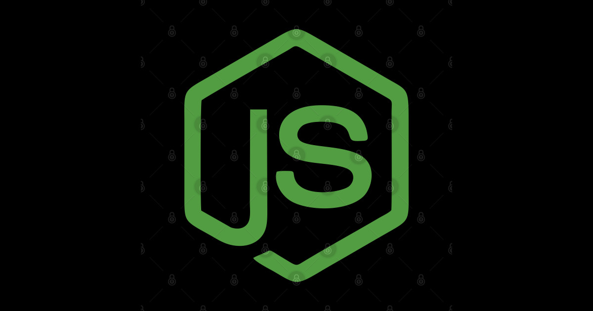 Node JS Open Source Programming Languange Logo - Node Js - Pin | TeePublic