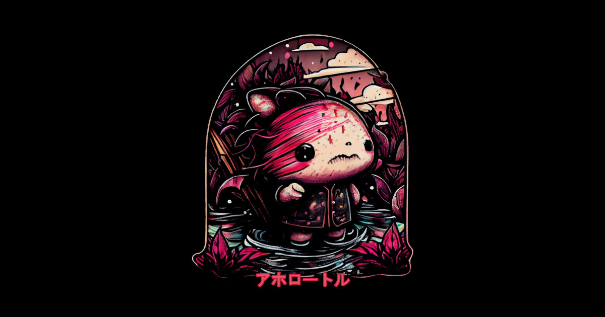 Chibi Axolotl - Axolotl - Sticker | TeePublic