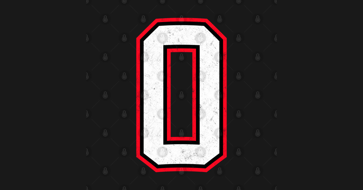 Number Zero 0 - Number - Sticker | TeePublic