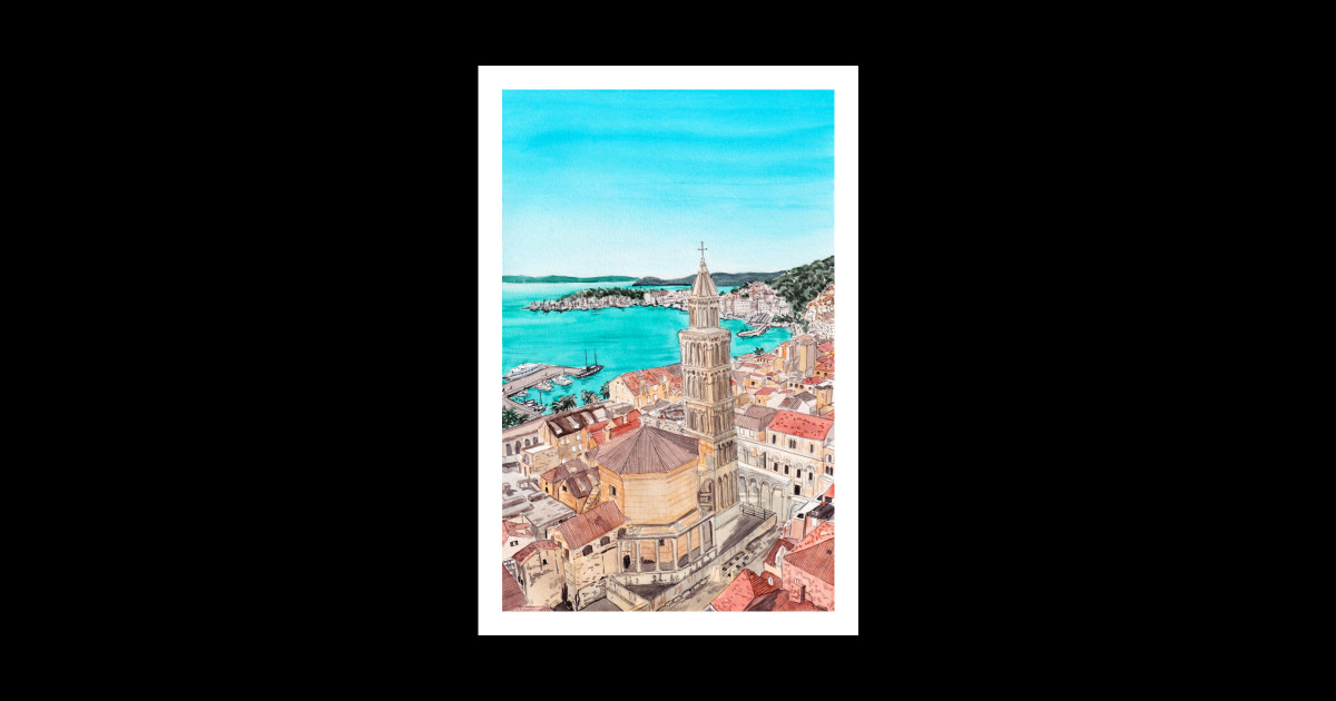 Split Croatia - Split Croatia - Magnet | TeePublic