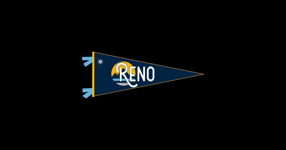 Reno Flag Pennant - Reno - Posters and Art Prints | TeePublic