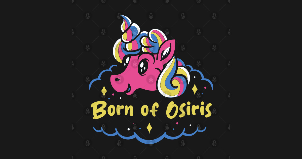 osiris and cute unicorn - Born Of Osiris - T-Shirt | TeePublic